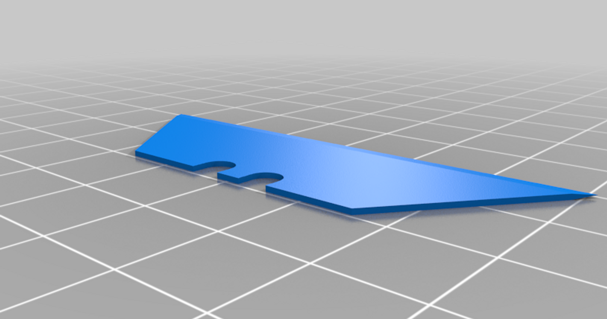 Razorblade Mockup /w Parametric by iplop | Download free STL model ...