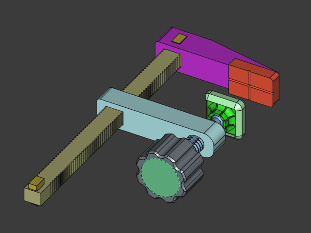 F-style Clamp / Glue clamp by MisterJ | Download free STL model ...