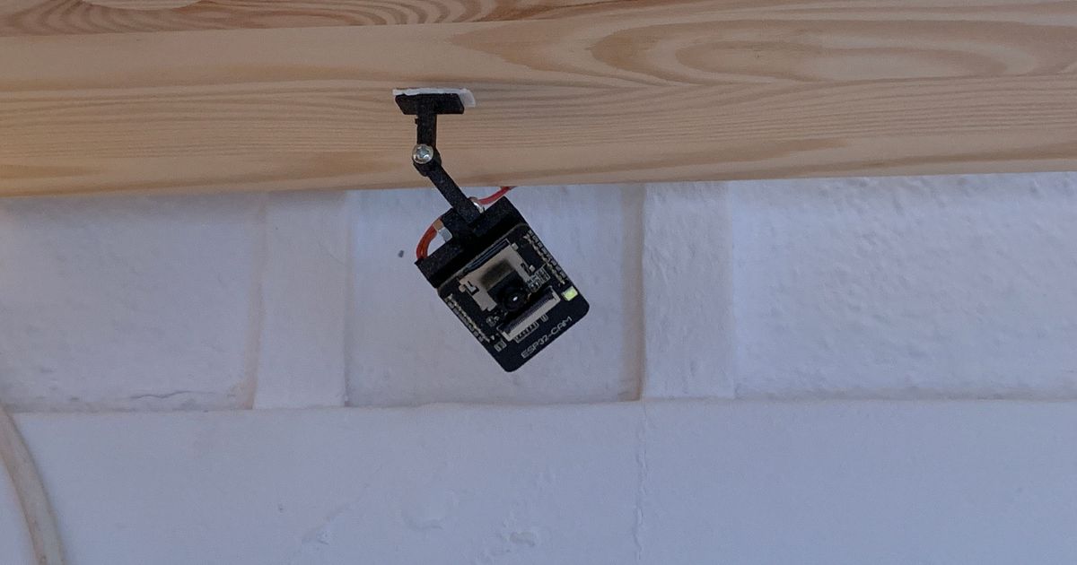 Esp32 Cam Mount By Tijmen Download Free Stl Model