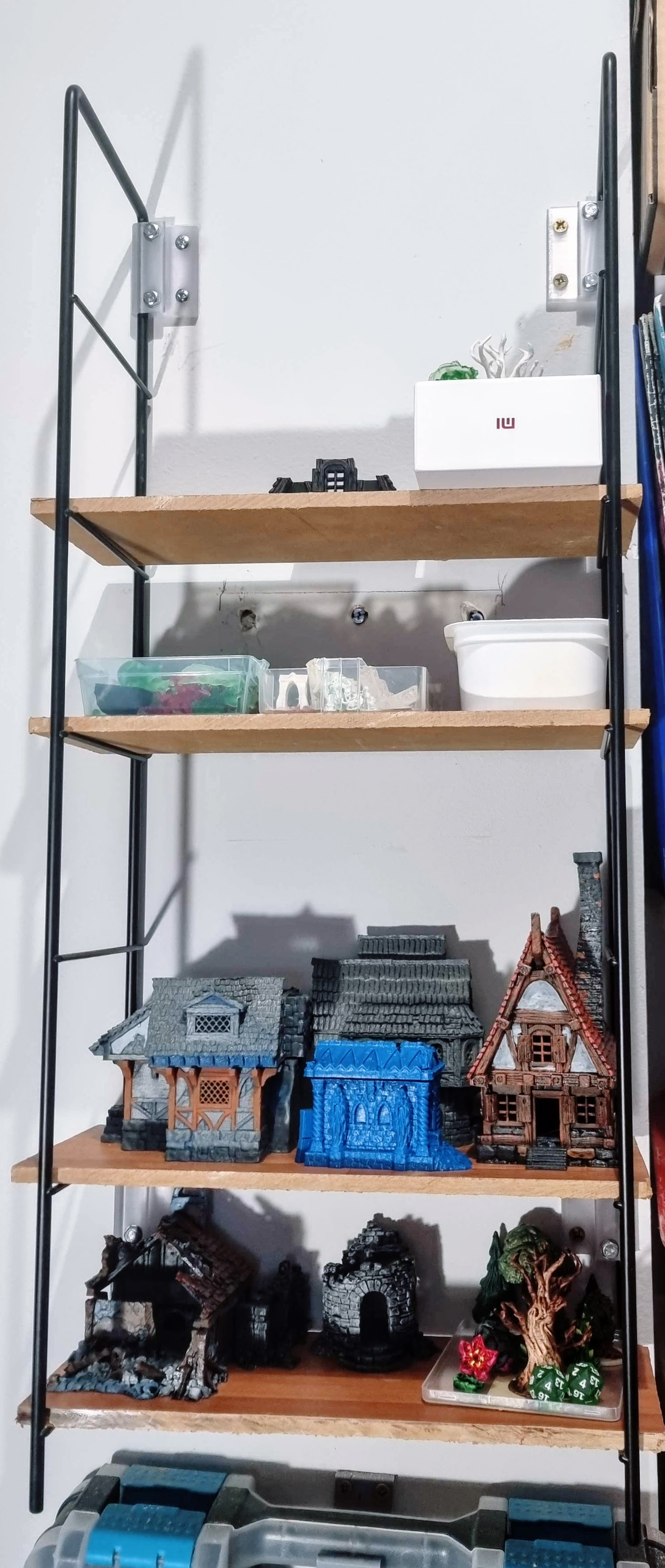 Repurpose CD or DVD wire rack as a wall shelf with 3D printed wall ...