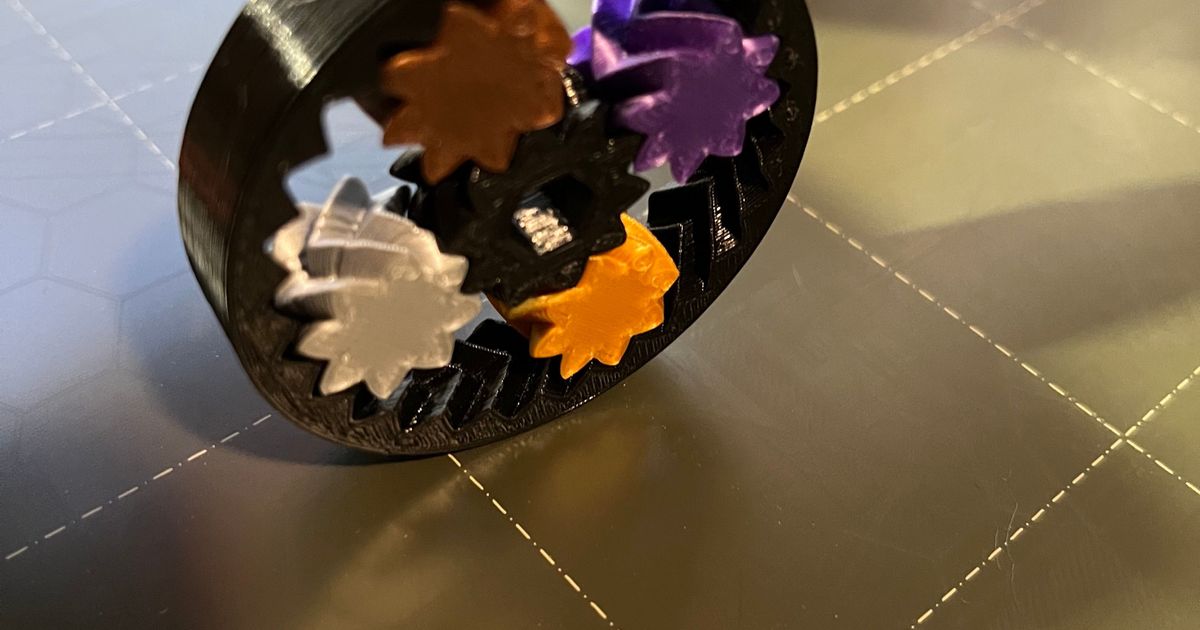 4 planetary gears (multicolor enabled) by Phil | Download free STL ...