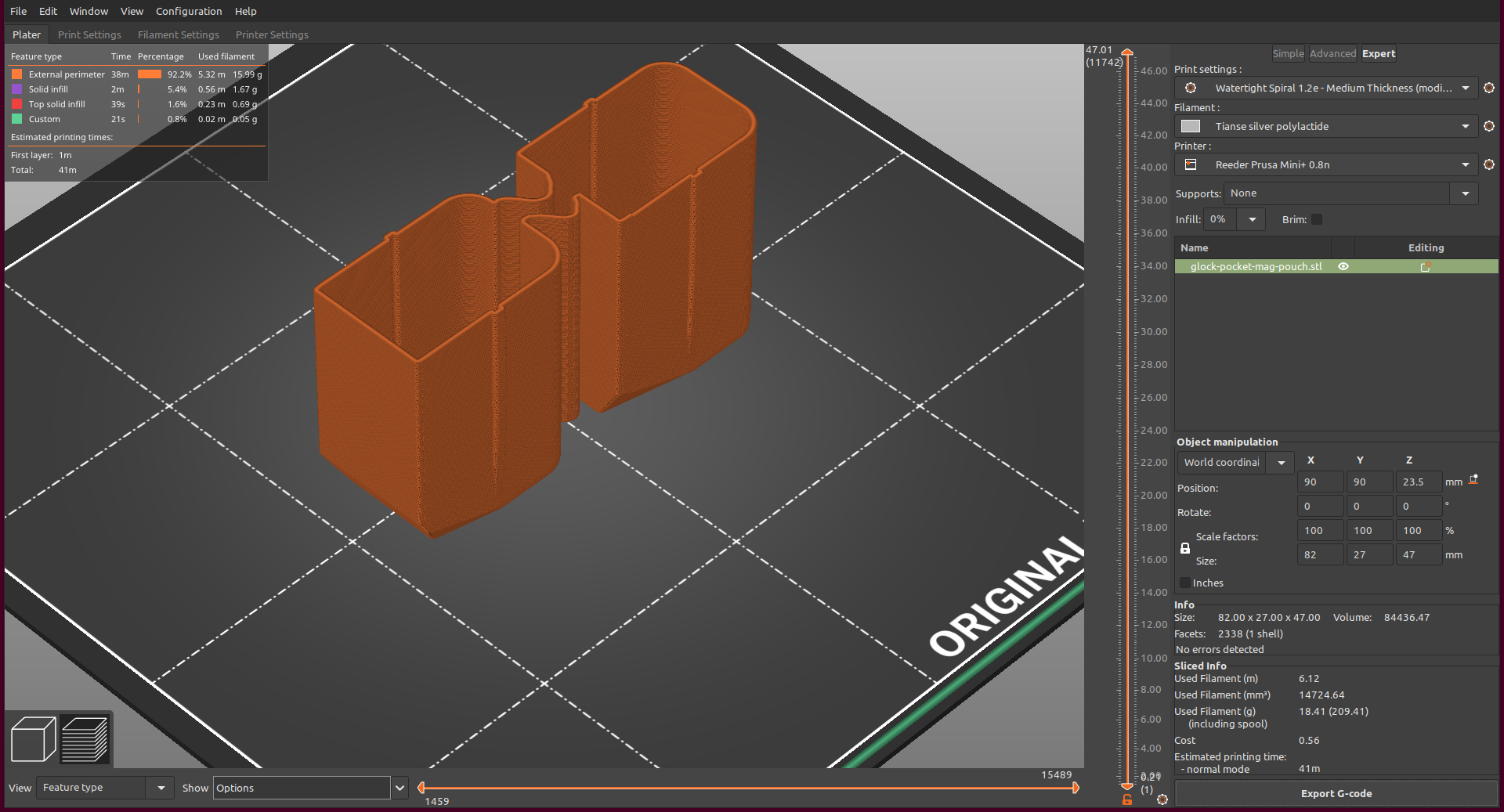 Glock Doublestack Pocket Mag Pouch by Jérémy Reeder | Download free STL ...