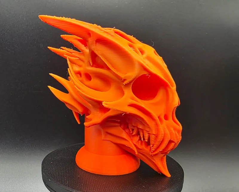 Flaming Skull on Pedestal by The Overthinker | Download free STL model ...