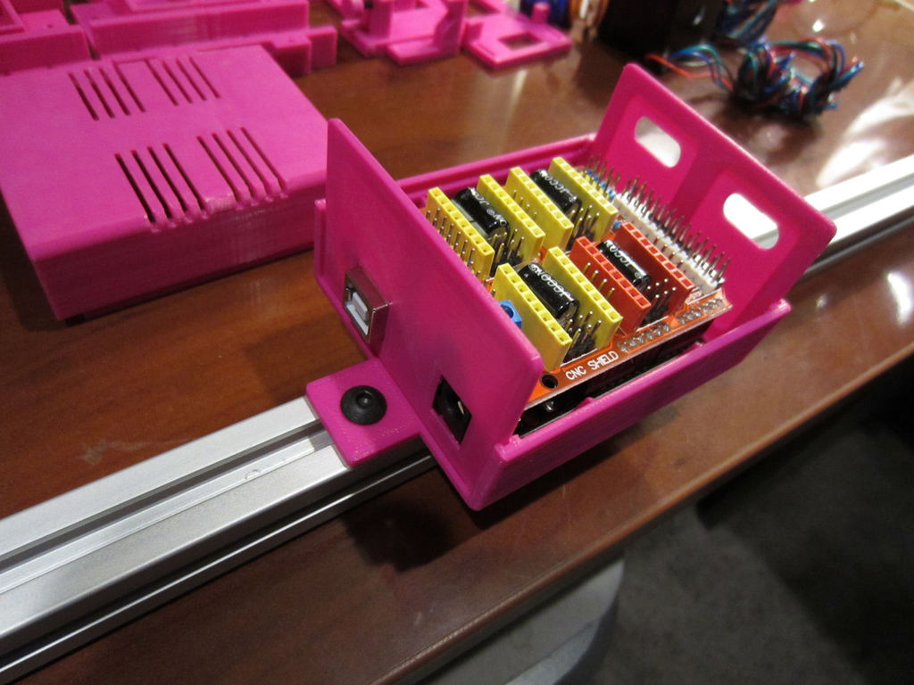 Arduino Uno CNC Case for DrawBot or 2020 Extrusion by Plexi | Download ...