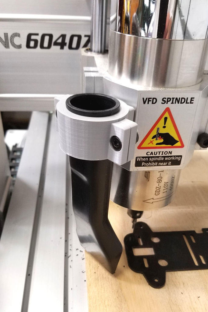 CNC Router Vacuum Nozzle Mount by Plexi | Download free STL model ...
