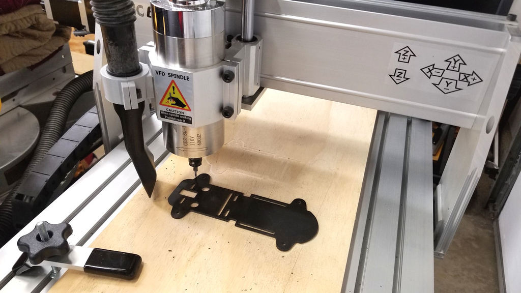 CNC Router Vacuum Nozzle Mount by Plexi | Download free STL model ...