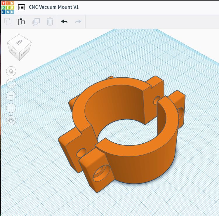 CNC Router Vacuum Nozzle Mount by Plexi | Download free STL model ...