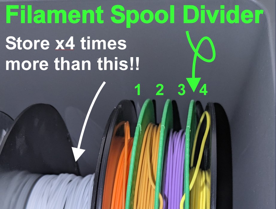 Filament Spool Divider (Fusion360 parametrized design) by osamutake ...