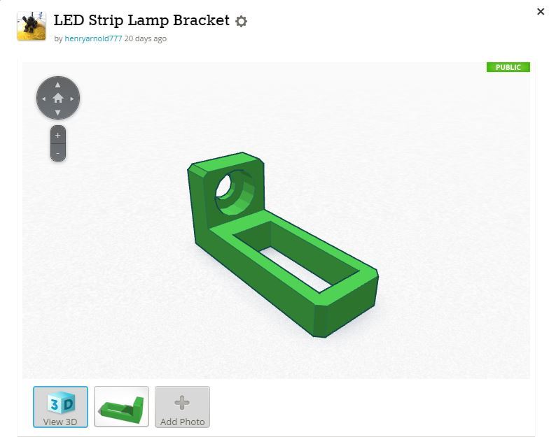 3D Printer LED Lamp and DimmerBox-Top by Plexi | Download free STL ...
