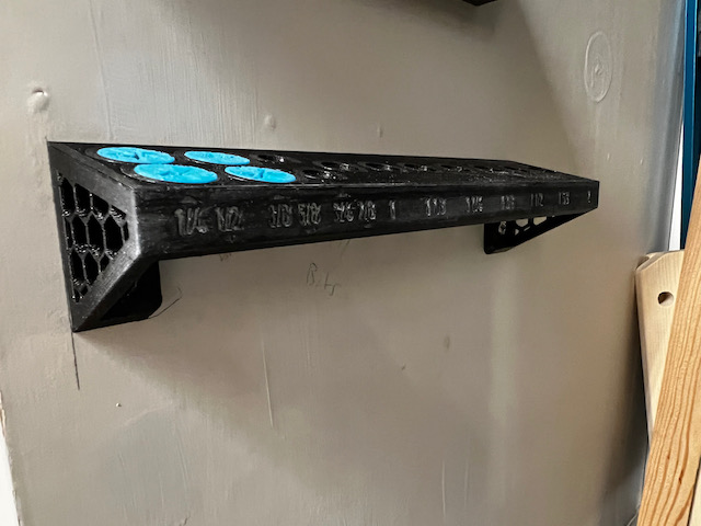 Compact Wall Mounted Forstner Bit Holder by toddanglin | Download free ...