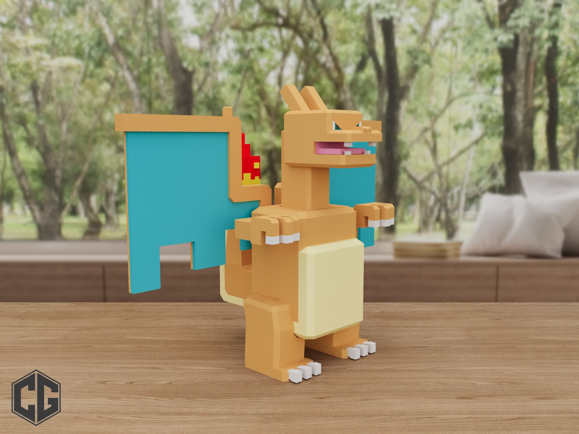 Charizard Pokemon Multipart by CG3D | Download free STL model ...