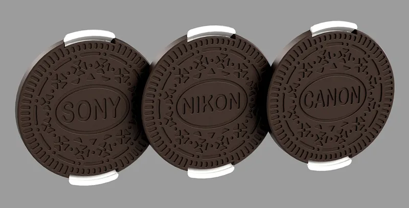 Oreo Lens Cap 58mm by bigovereasy | Download free STL model ...