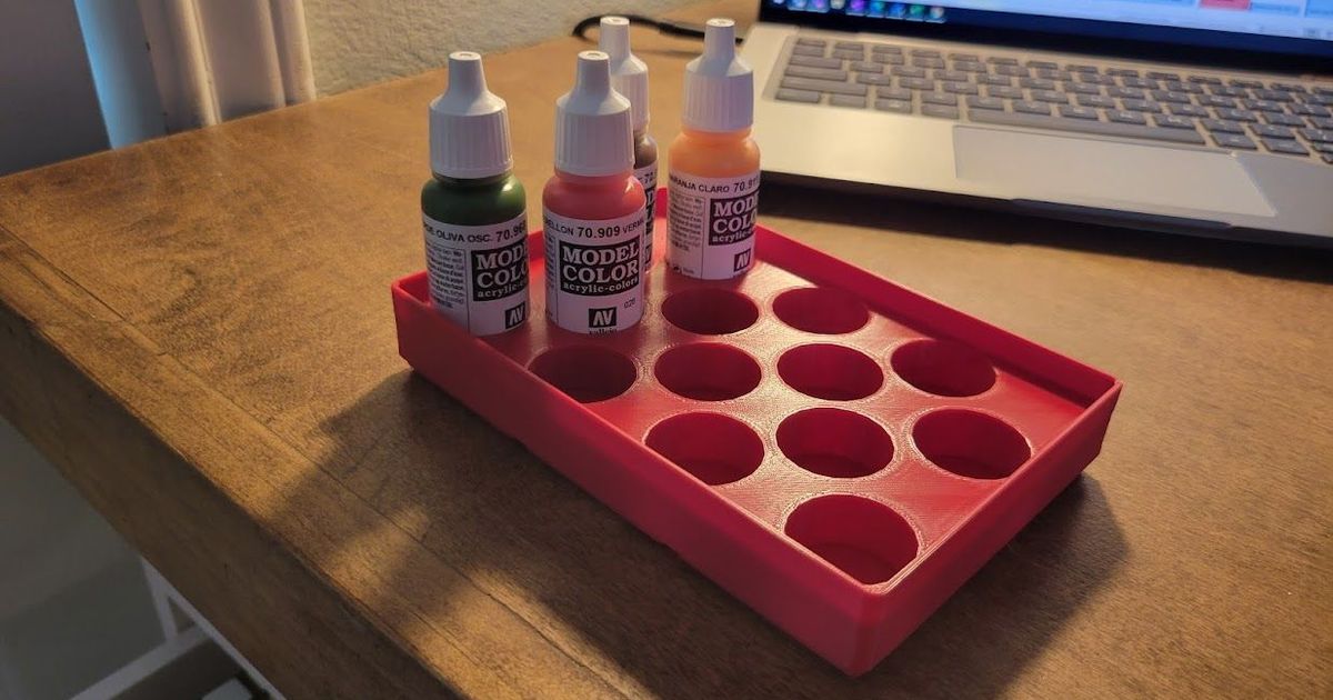 Alex Drawer Vallejo Paint holder by BenTeflon | Download free STL model ...