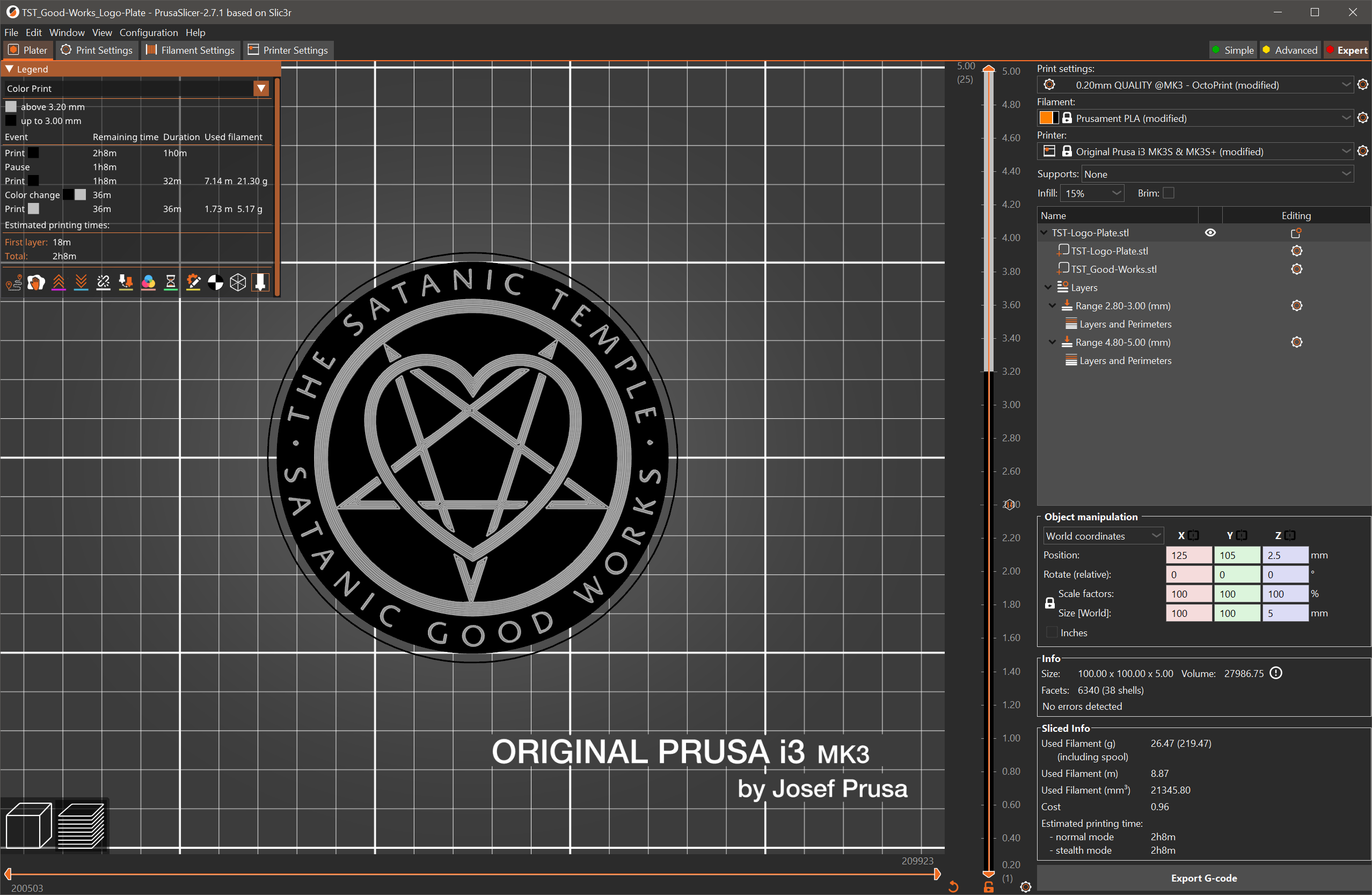 The Satanic Temple Logos von Sarusani | Kostenloses STL-Modell ...