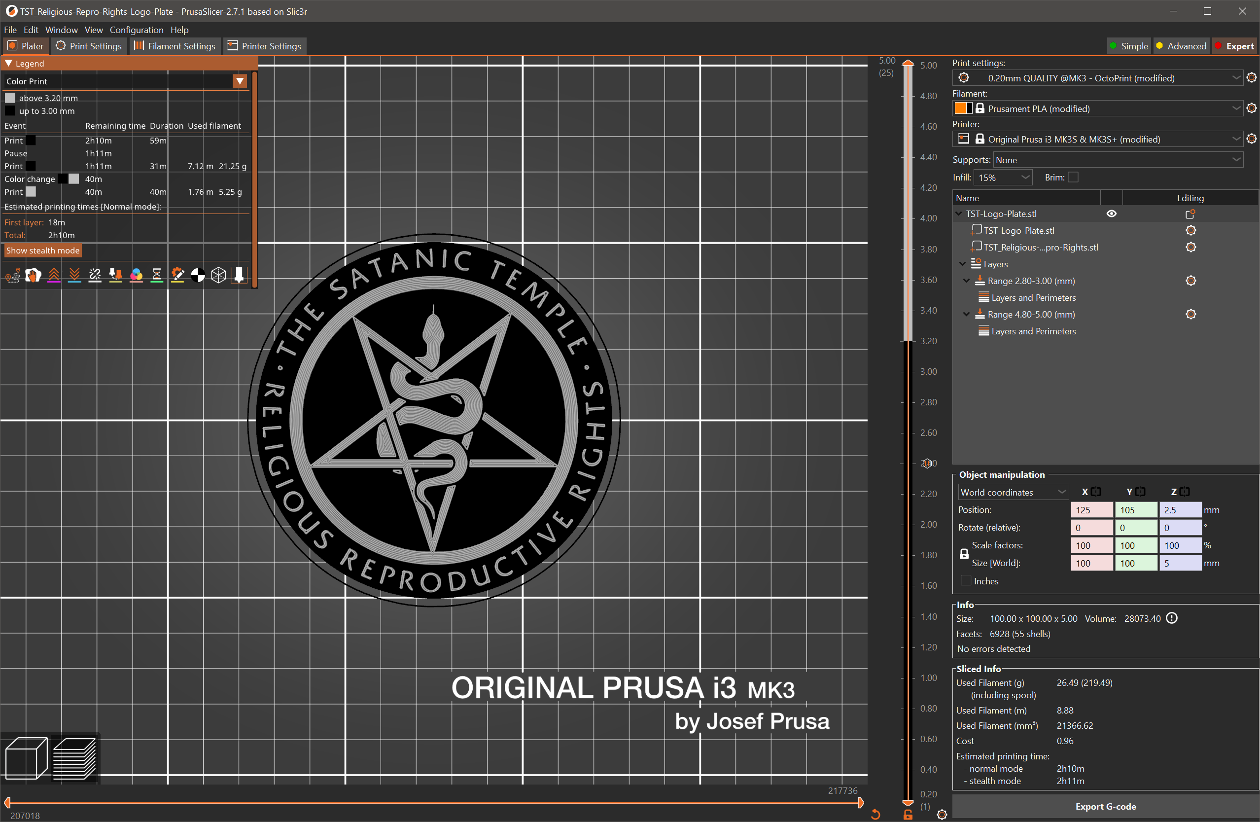 The Satanic Temple Logos von Sarusani | Kostenloses STL-Modell ...