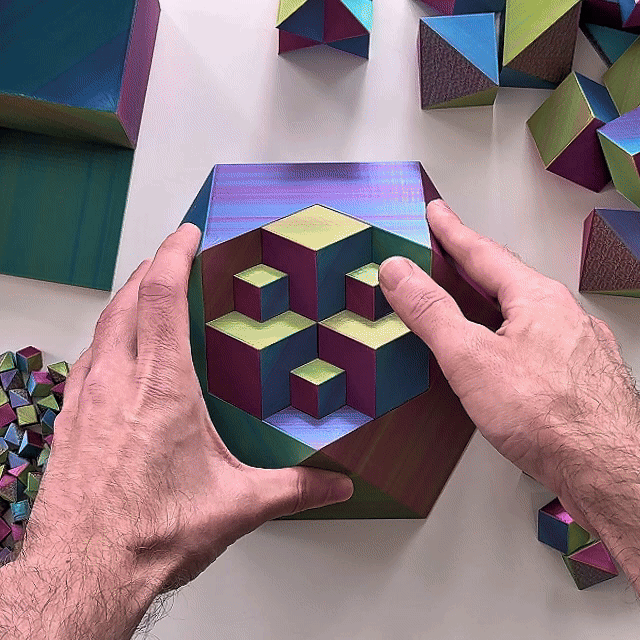 XL Cubic Build Surface + Dual-Purpose Base for Endless Design Blocks 90 ...