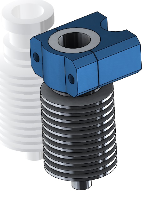 E3D V6 Bowden hotend mount dzino3D by Džino | Download free STL model ...