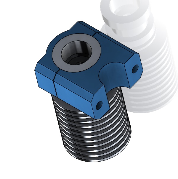E3D V6 Bowden hotend mount dzino3D by Džino | Download free STL model ...