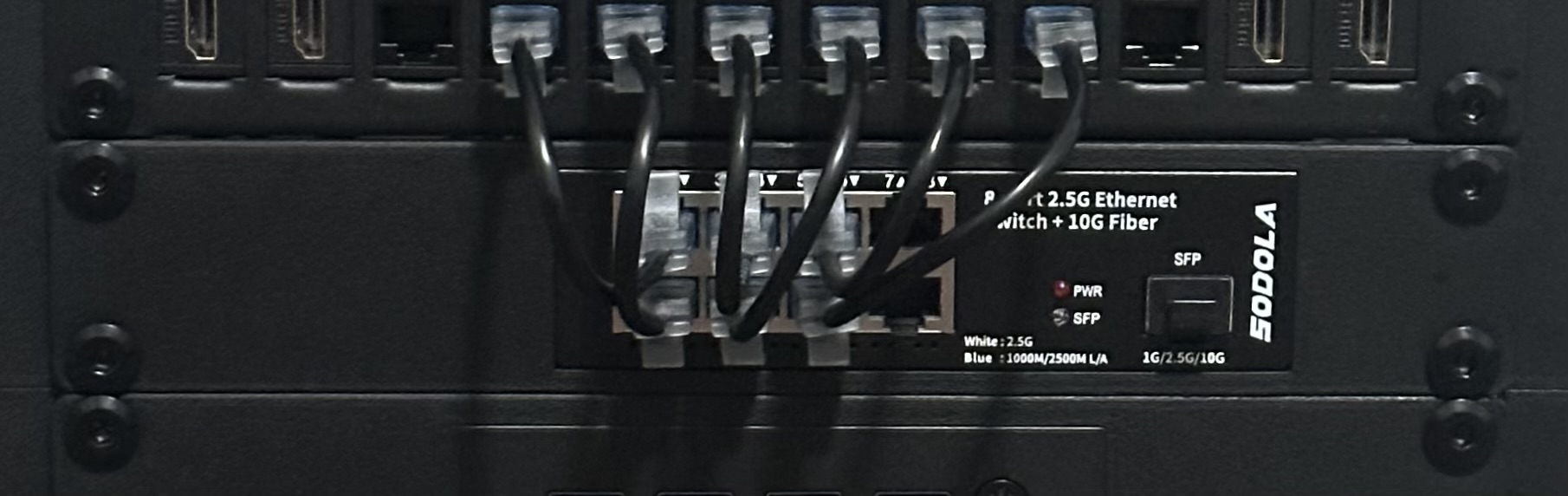 Sodola 8x2.5G + 1x10G SFP Switch 10-in Rack Bracket by Pichon ...