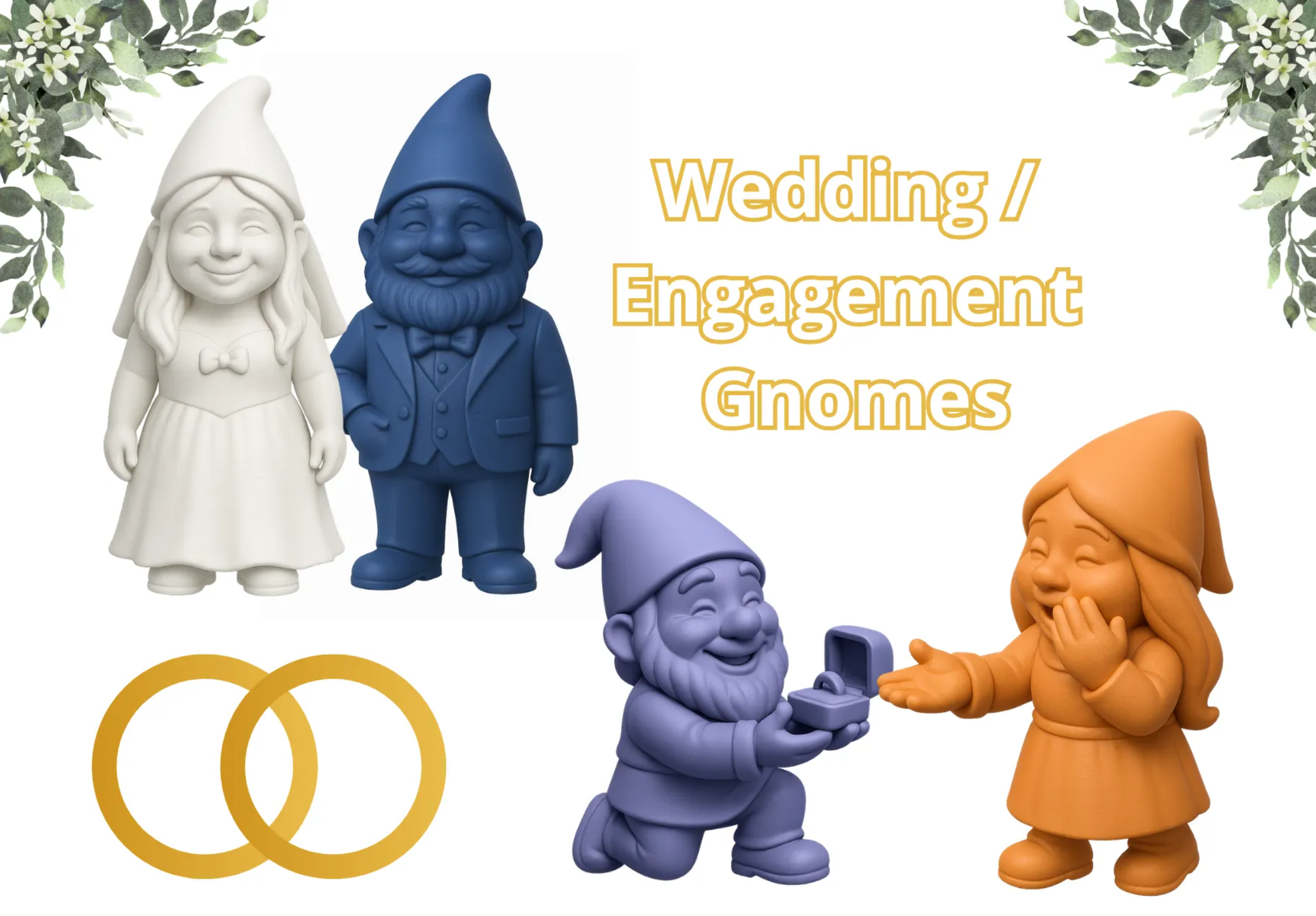 Middle Finger Garden Gnomes by rowertg | Download free STL model ...