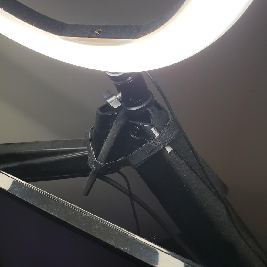 LED Ring Light Mount for Triple Monitor Stand by CTNeptune | Download ...
