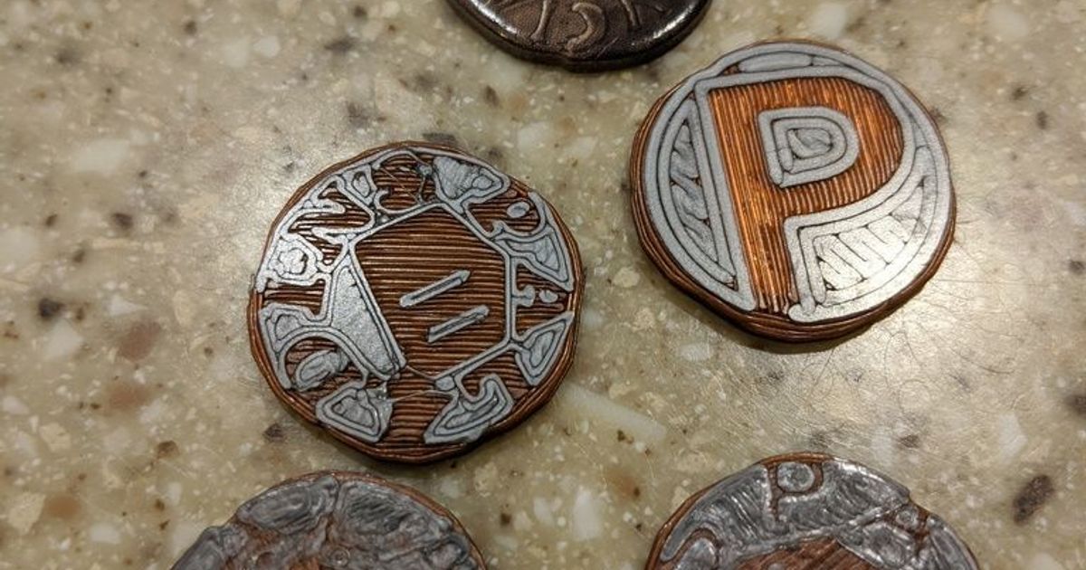 Paladin Game Penny Slug Coins by Ben V | Download free STL model ...