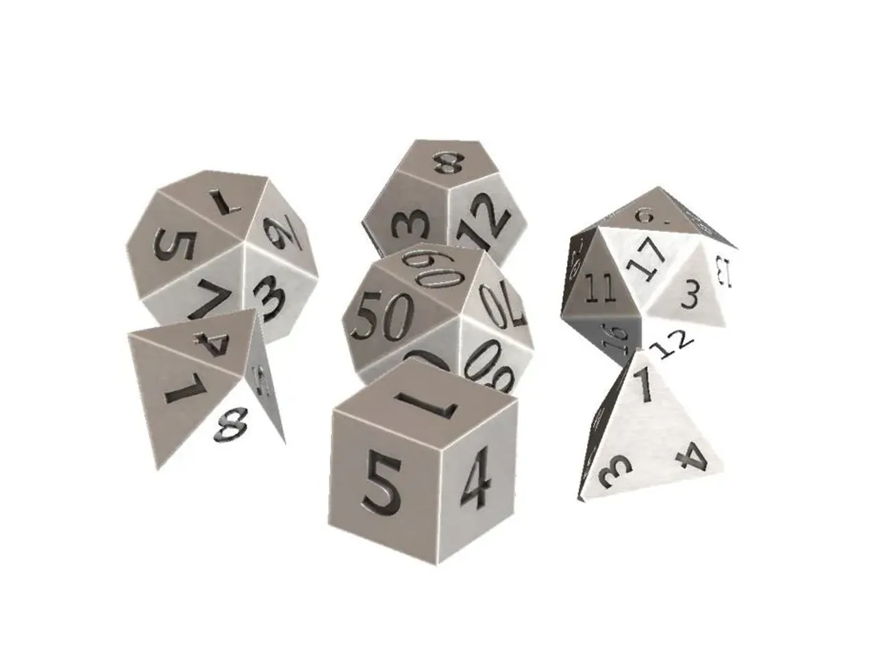 Complete dice set by Referentiel | Download free STL model | Printables.com