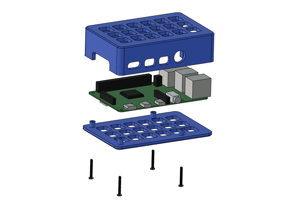 Raspberry Pi 4 case by Johan | Download free STL model | Printables.com