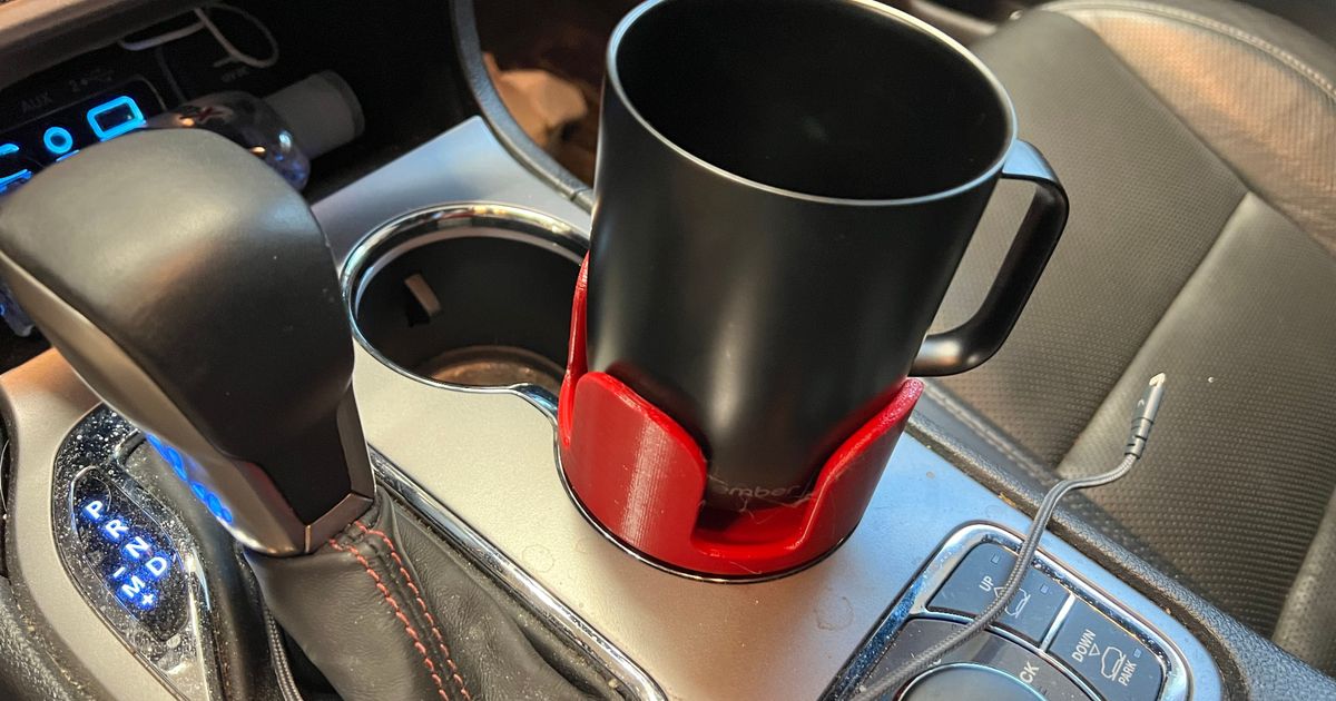 Car cup holder for cups with a handle by Zwoop | Download free STL ...