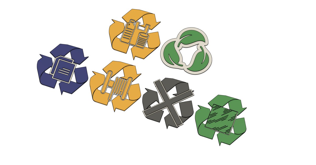 Recycling symbols by Celta | Download free STL model | Printables.com