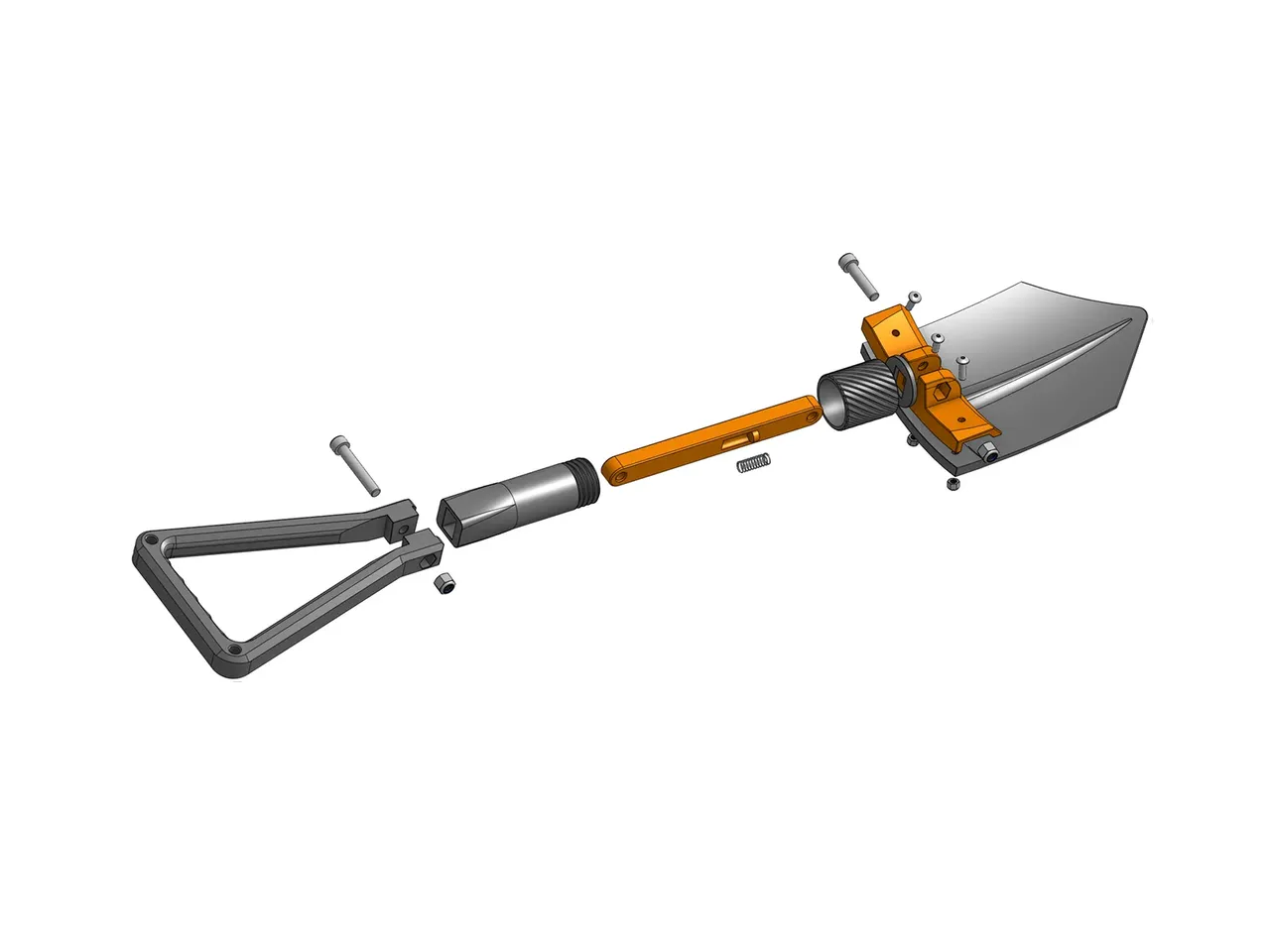 Foldable Shovel by Michal Fanta | Download free STL model | Printables.com
