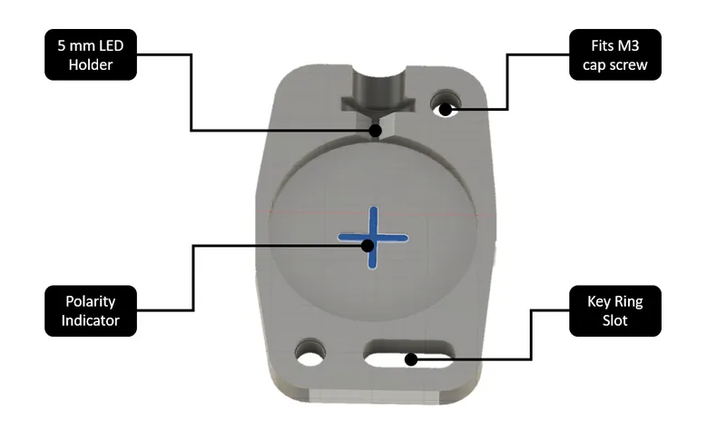 L.A.M.P - Light Assembly, Minimal Parts - a Keychain flashlight with ...
