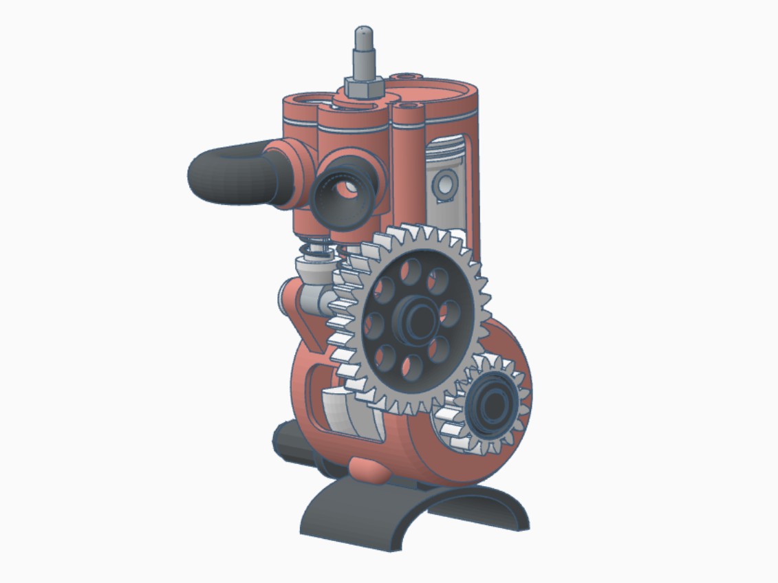 4 Stroke Flathead Engine v1.0 by Bootjevaarder | Download free STL model | Printables.com