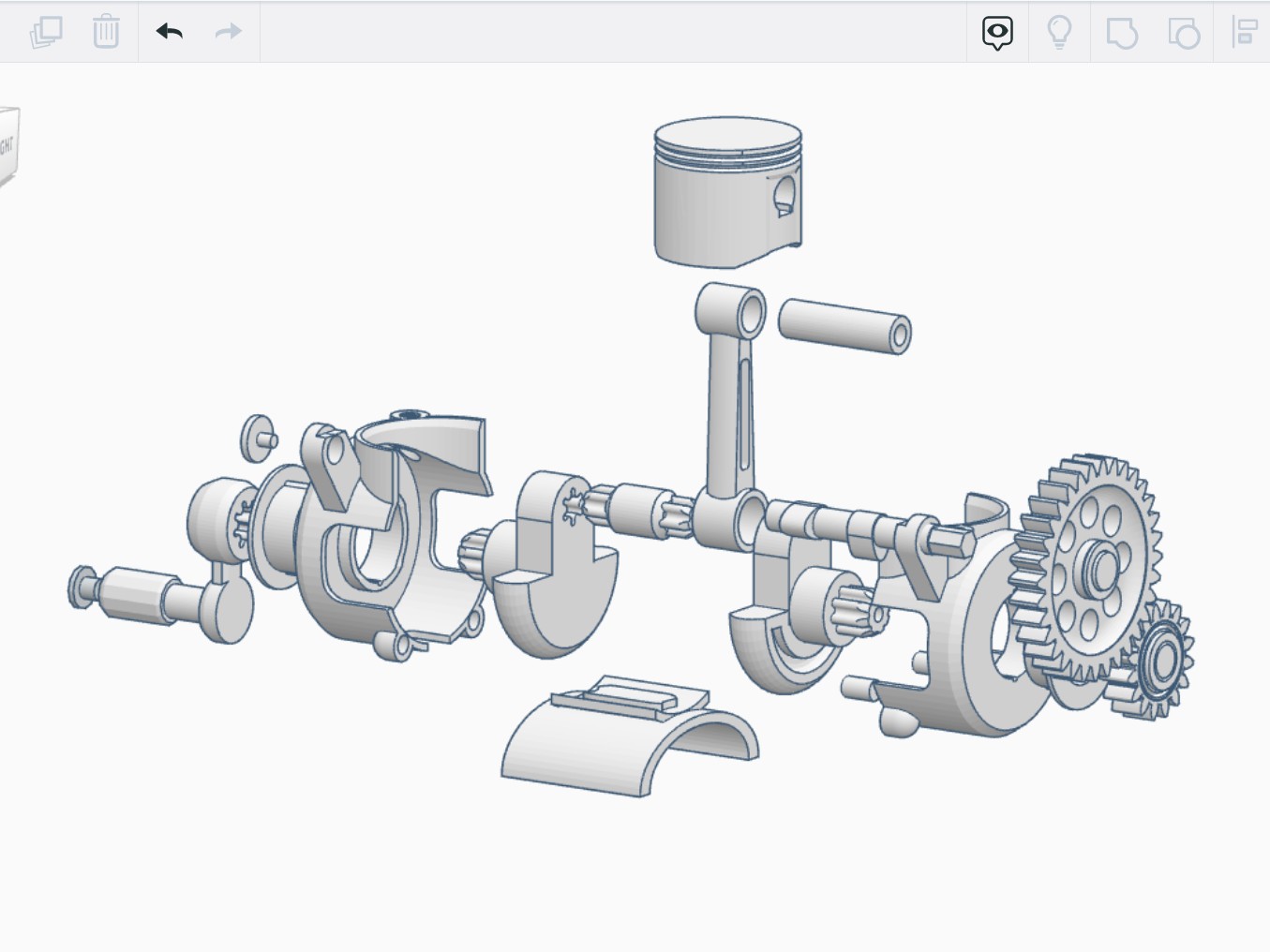 4 Stroke Flathead Engine v1.0 by Bootjevaarder | Download free STL ...