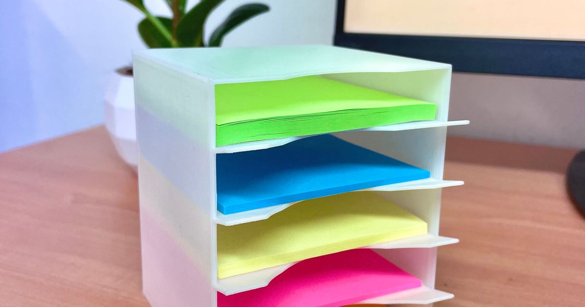 Post-It Organizer by Filarte3D | Download free STL model | Printables.com