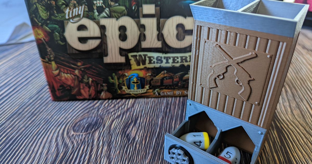 Tiny Epic Dice Tower for Tiny Epic Western v2.0 by endofturn | Download free STL model ...