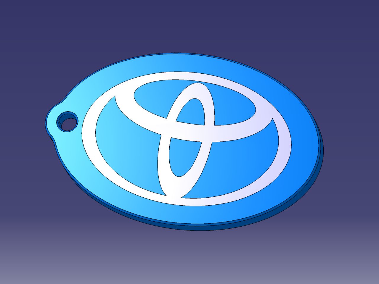 Toyota keychain by LuluX | Download free STL model | Printables.com