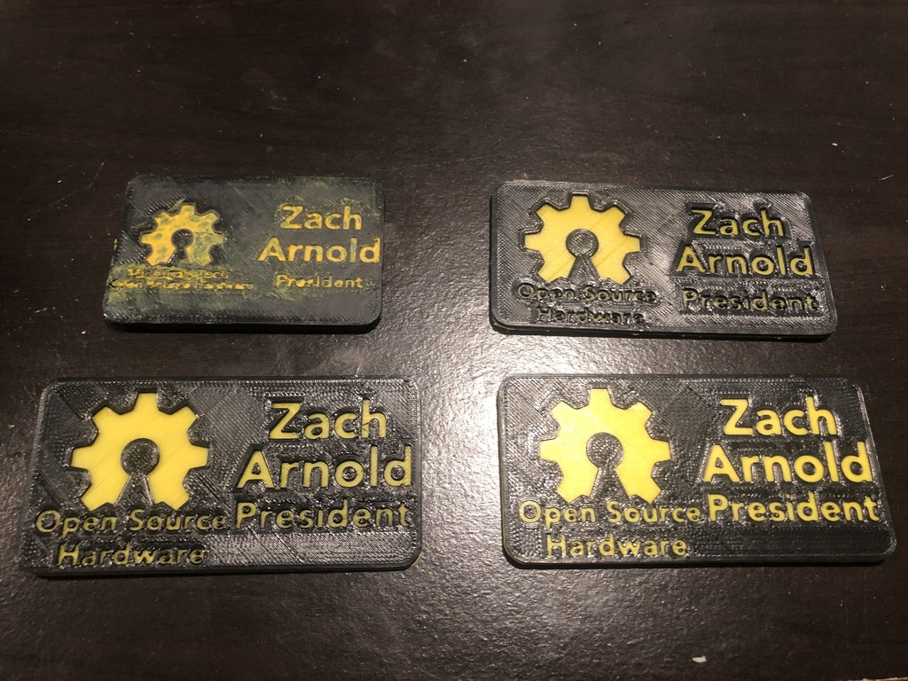 OSHE Name Tag by Zach | Download free STL model | Printables.com