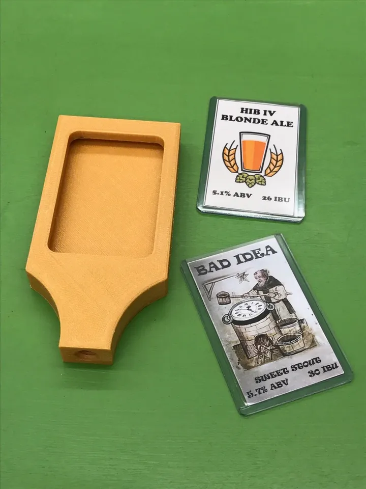 Beer Faucet/Tap Handle w/Card Insert by disney7 | Download free STL ...