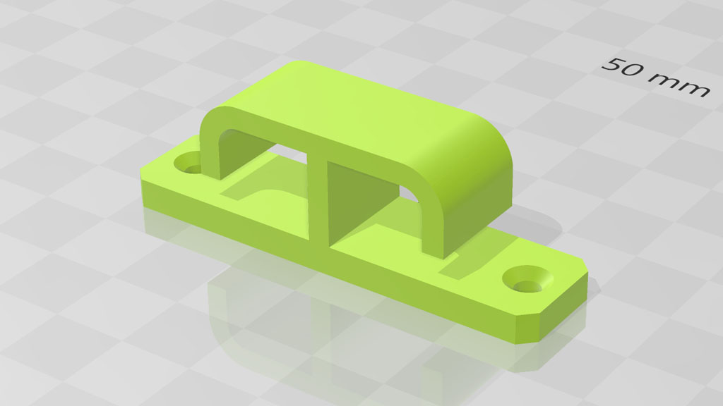Under the table cable clip. Parametric FreeCad by Mario M | Download ...