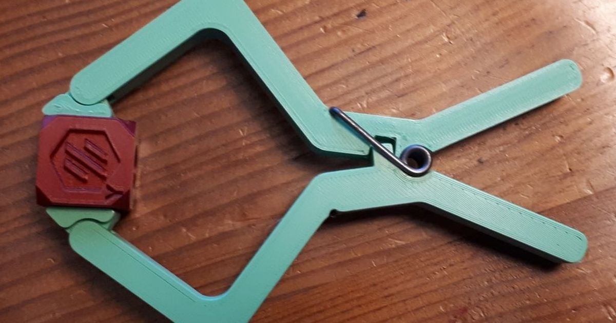 Spring clamp with a clothespin spring by rodrigo | Download free STL ...