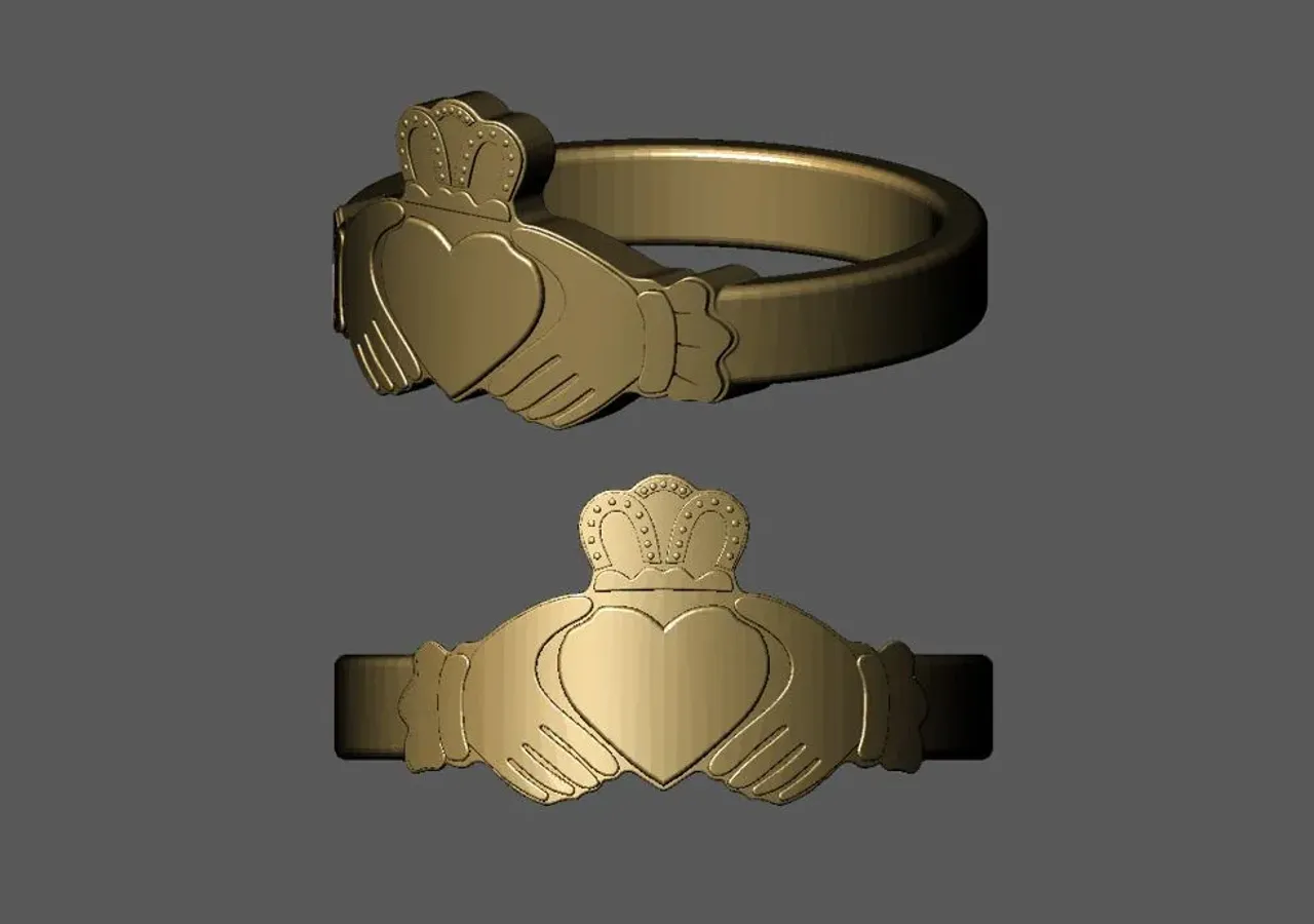 Claddagh Ring by Nick | Download free STL model | Printables.com