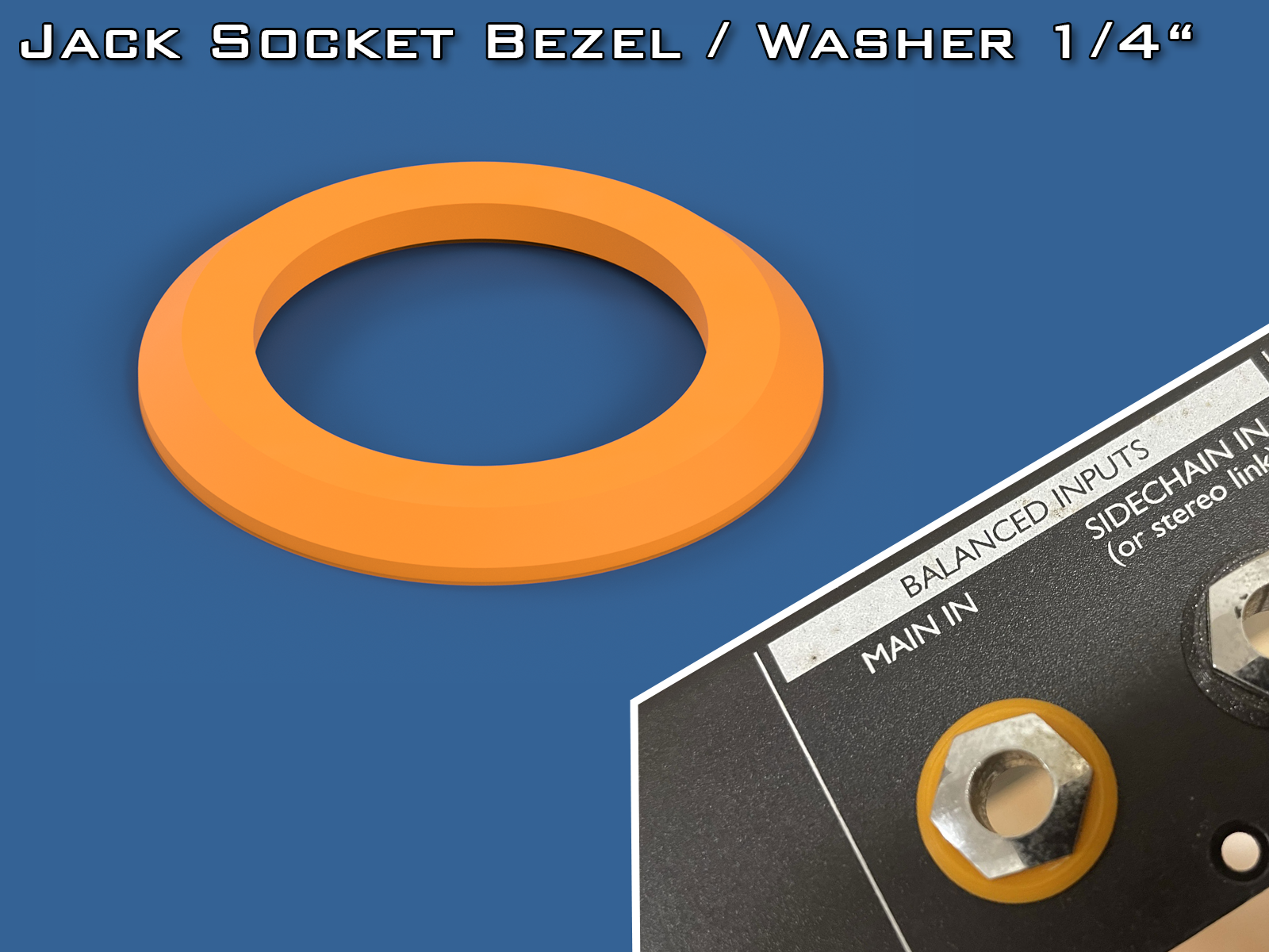 Jack Socket Bezel / Washer 1/4" (6.35mm) by Filip Honzárek | Download ...