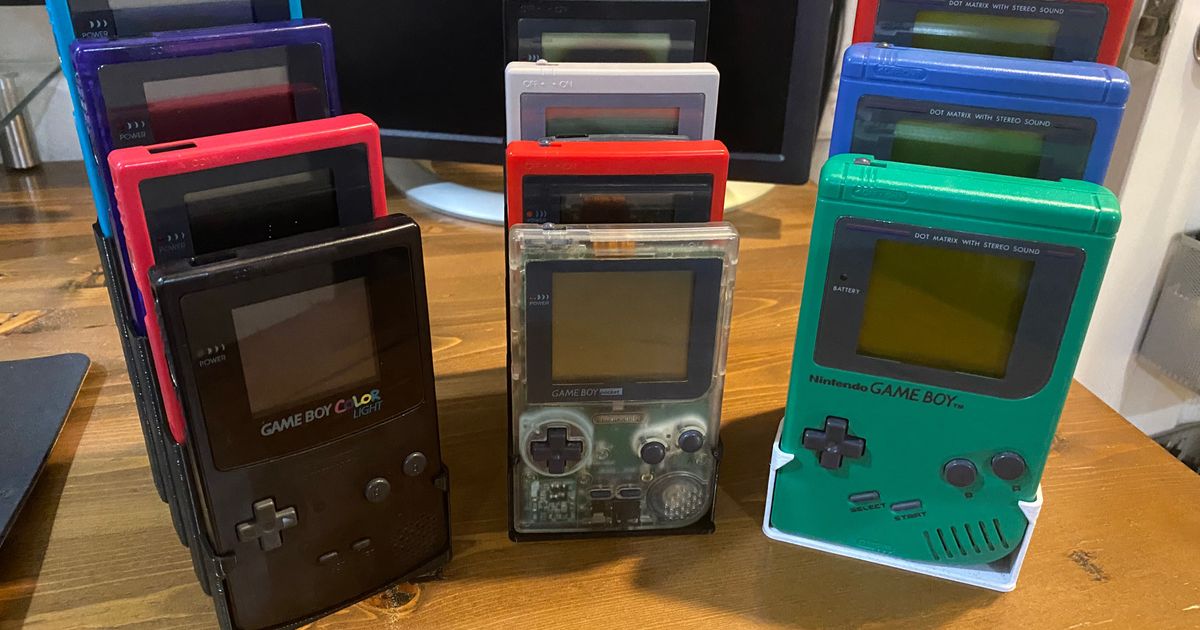 Game Boy Pocket Multistand by BlueShell3D | Download free STL model ...