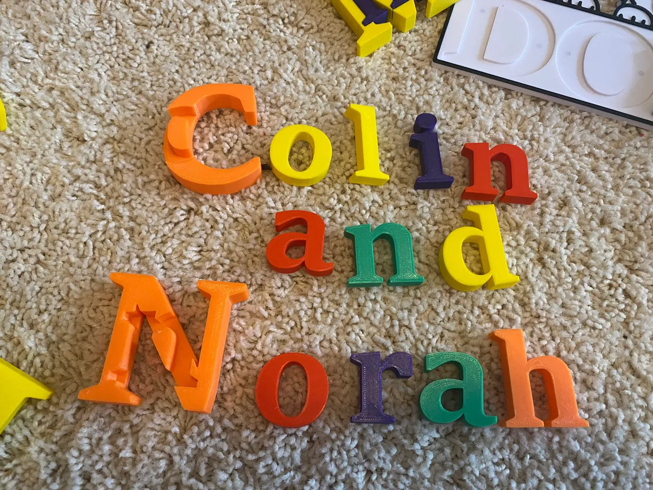Nesting Alphabet letters by Grummle | Download free STL model ...