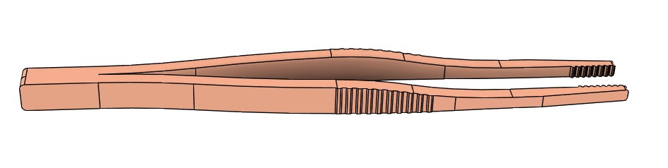 Easy printable tweezers (10min, 3g) by osamutake | Download free STL ...