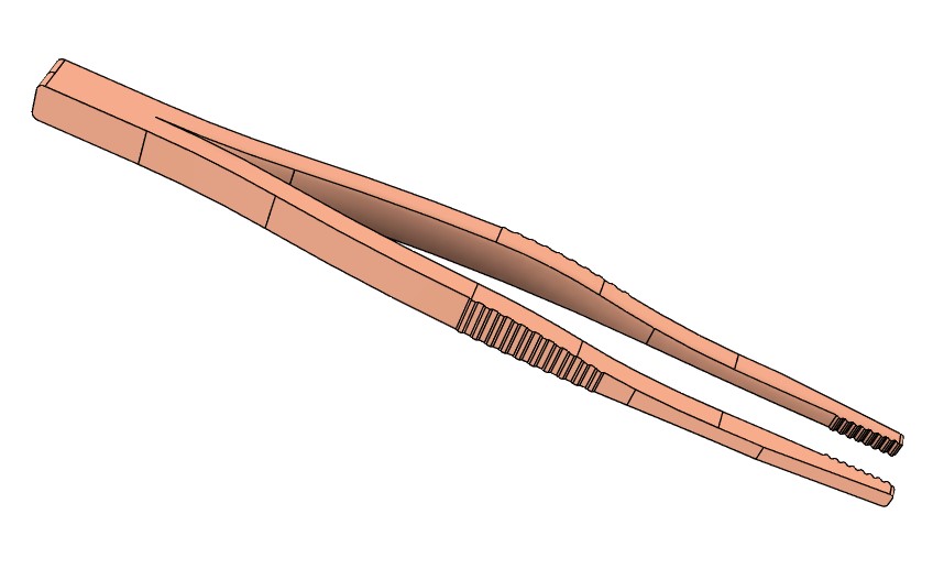 Easy printable tweezers (10min, 3g) by osamutake | Download free STL ...
