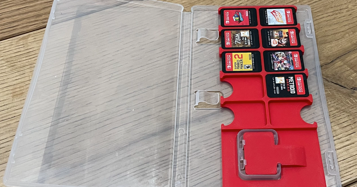 Nintendo Switch Case Insert Games Holder por loicloic | Descargar ...
