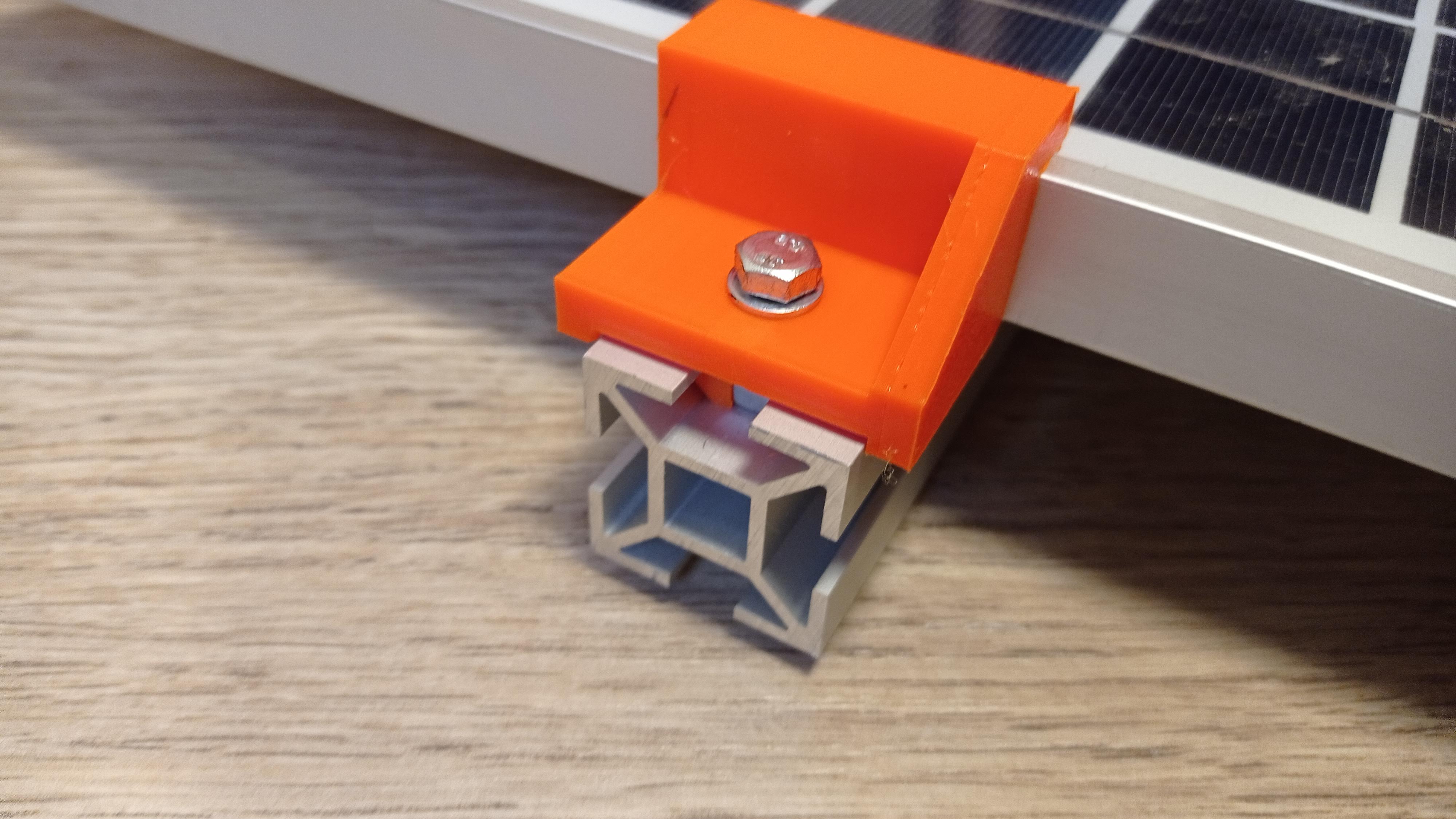 Photovoltaick Panel holder by cz8pru | Download free STL model ...