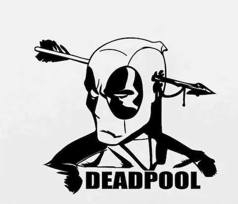 Deadpool wall decal by kubik241 | Download free STL model | Printables.com